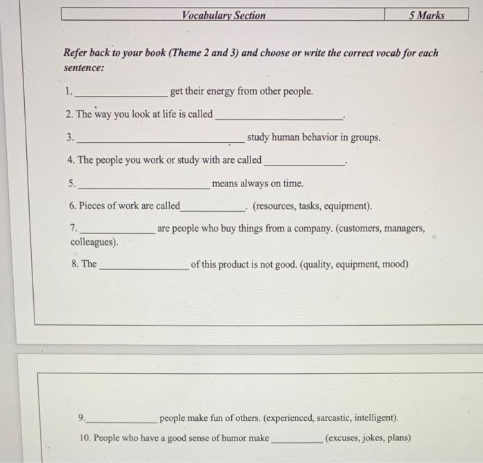 Solved Read the following passage, and then answer the | Chegg.com
