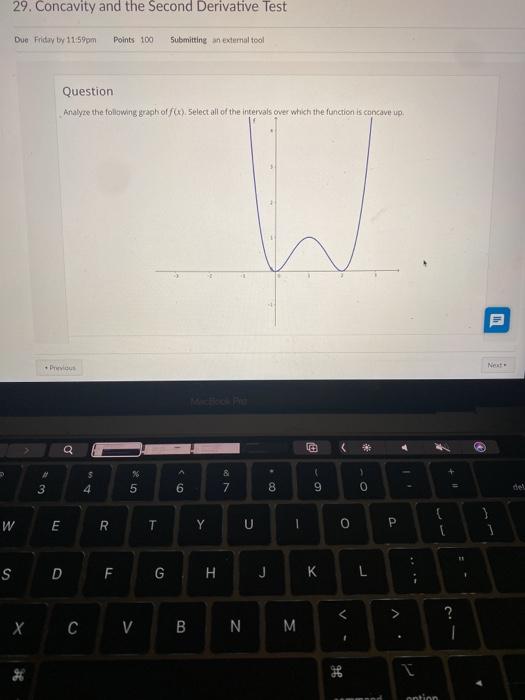 Solved 29. Concavity and the Second Derivative Test Due | Chegg.com