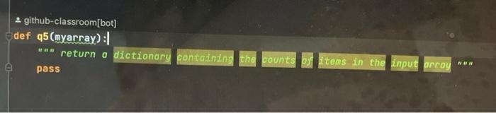 Solved Question 5. In the file python/hw1.py, fill in the q5 | Chegg.com