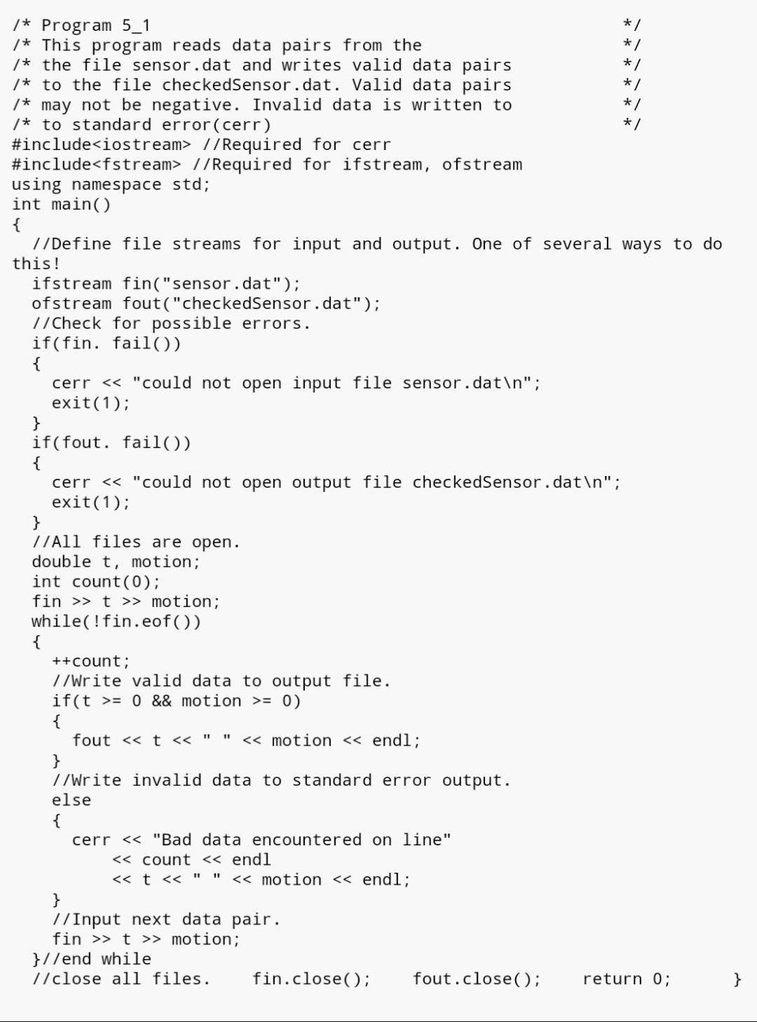 Solved 1. create data file: Use notepad and Create a data | Chegg.com