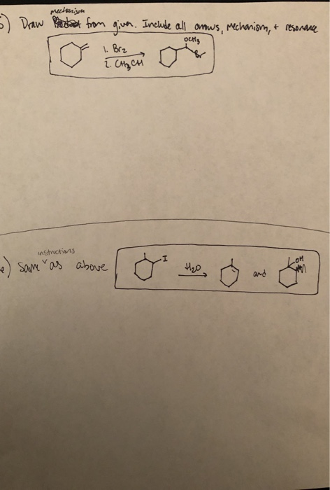 Solved Meelis 5 Draw Proto from given. Include all arows, | Chegg.com