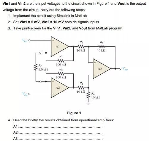 Solved Vint And Vin2 Are The Input Voltages To The Circuit