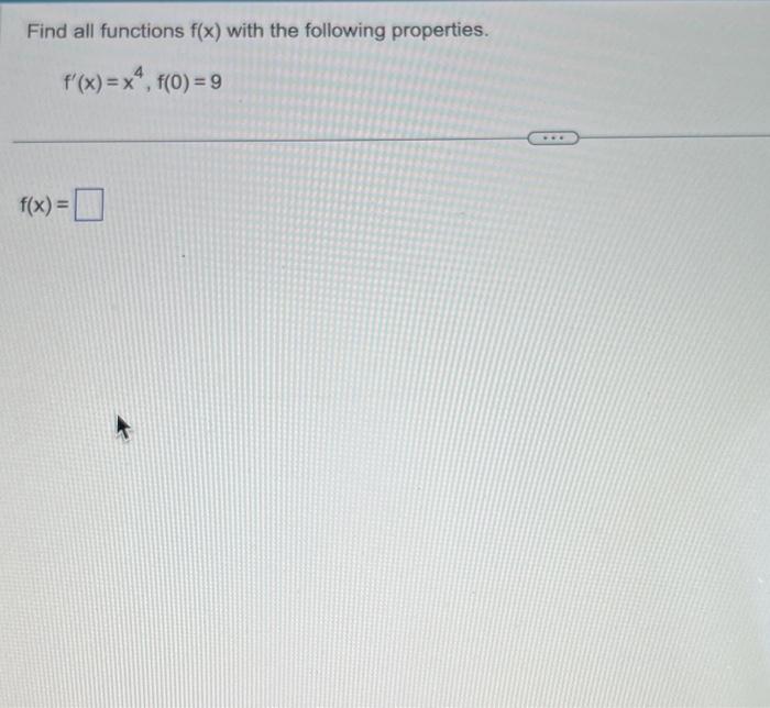 Find all functions f(x) with the following | Chegg.com