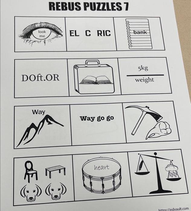 Solved REBUS PUZZLE 5 REBUS PUZZLES 6 REBUS PUZZLES | Chegg.com