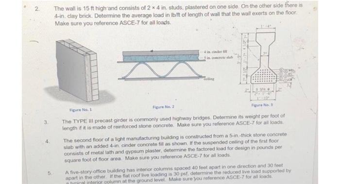 Solved The wall is 15ft high and consists of 2×4 in. studs, | Chegg.com