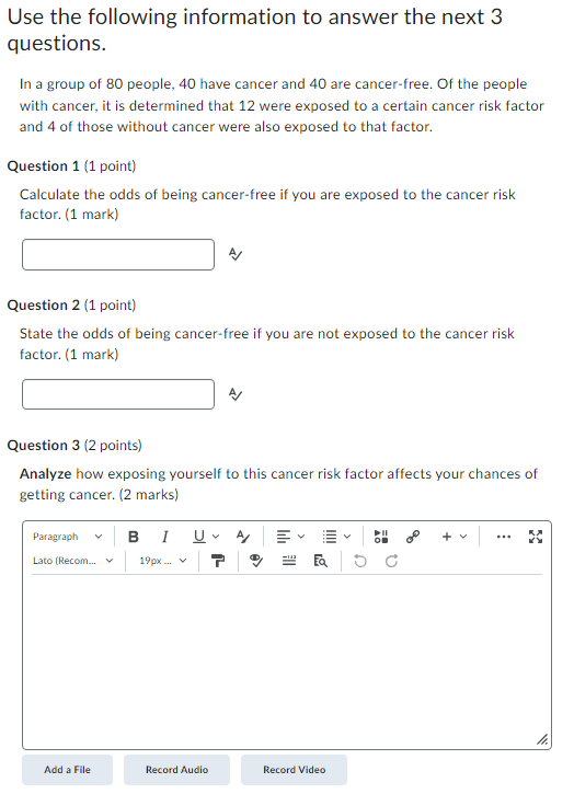 Solved Use the following information to answer the next | Chegg.com