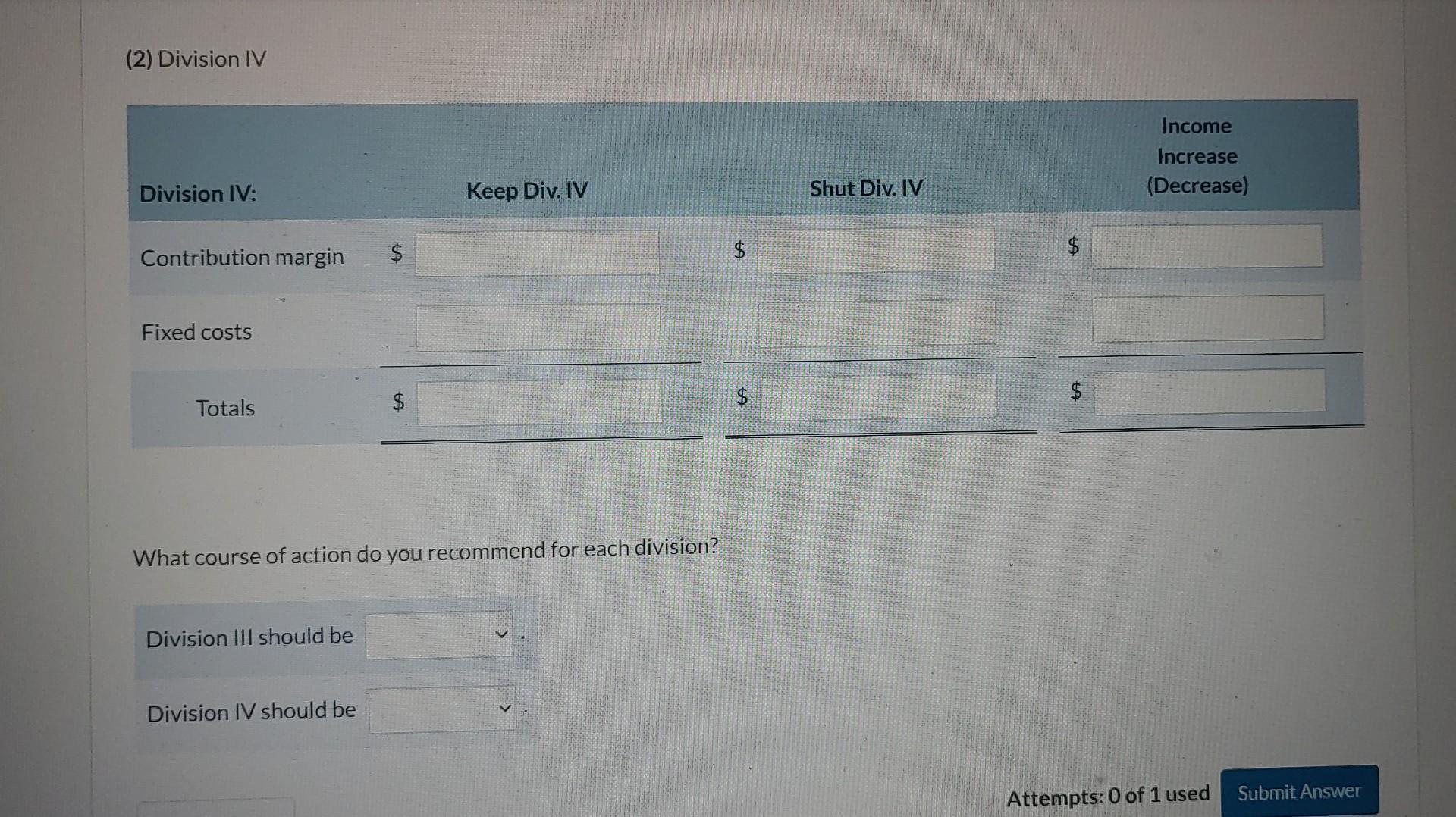 Solved Blossom Manufacturing Company has four operating | Chegg.com