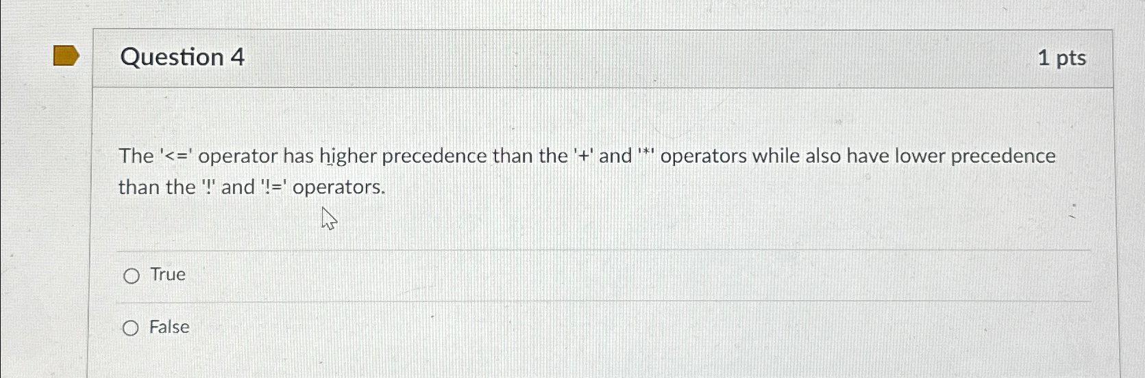 Solved Question 41ptsThe