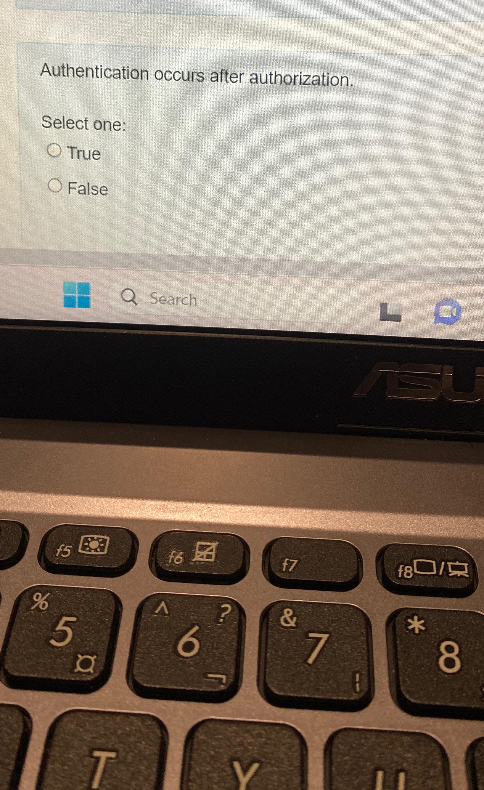Solved Authentication occurs after authorization.Select | Chegg.com