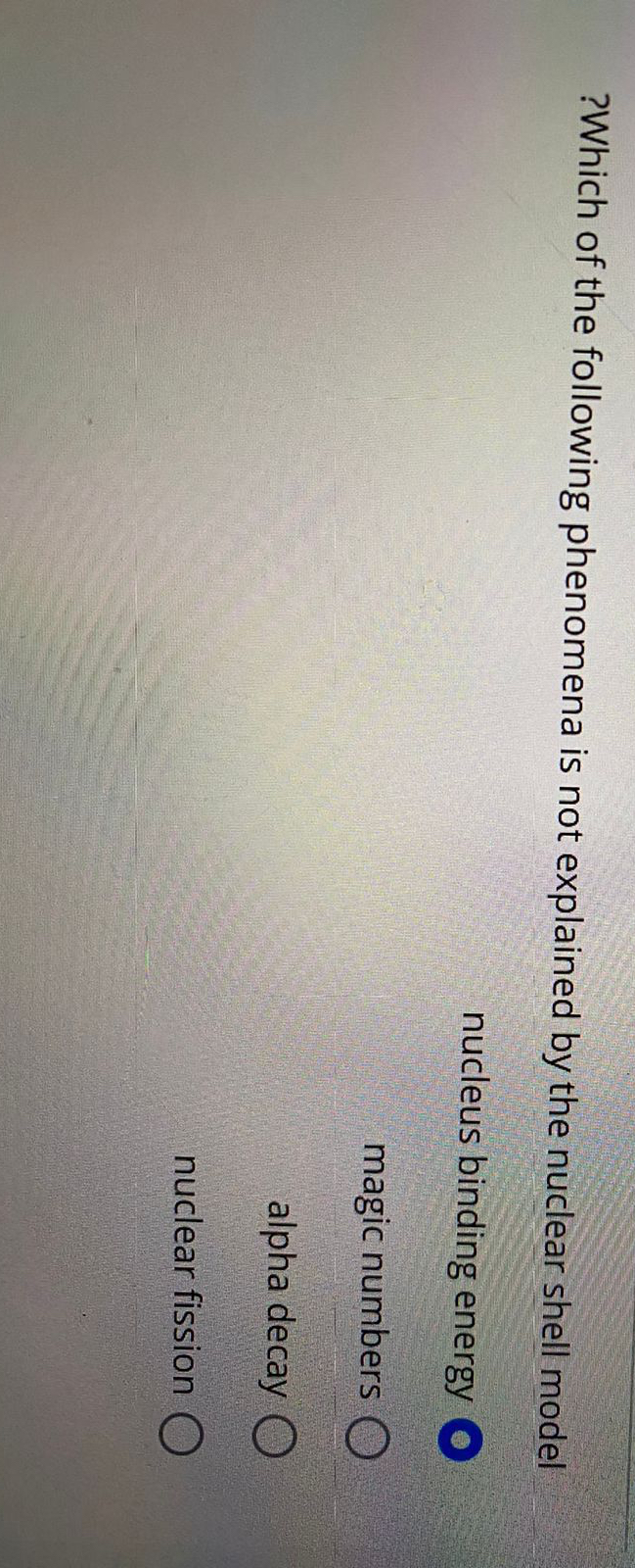 Solved ?Which of the following phenomena is not explained by | Chegg.com