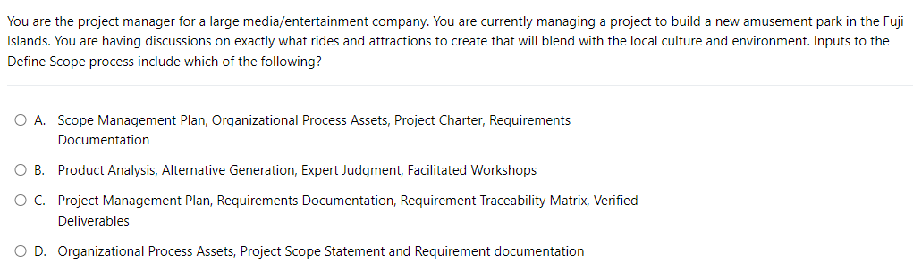 Solved You are the project manager for a large | Chegg.com