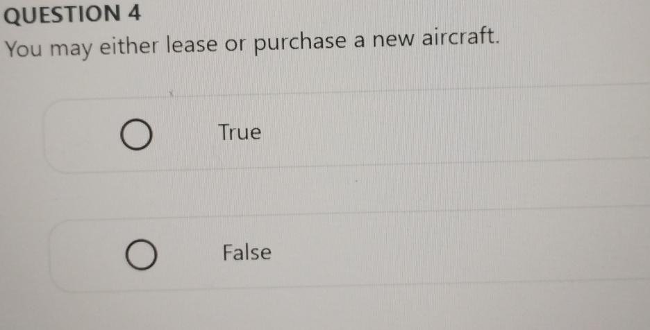 Solved Question 4you May Either Lease Or Purchase A New