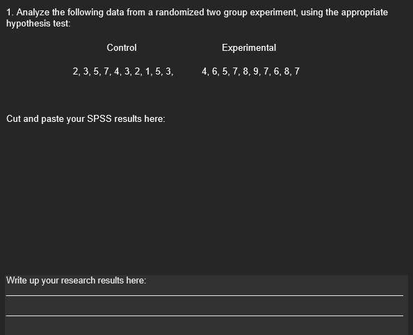 Solved I need correct SPSS result. if you not sure then | Chegg.com