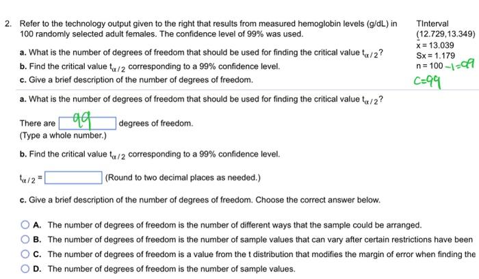 Solved Refer to the technology output given to the right | Chegg.com