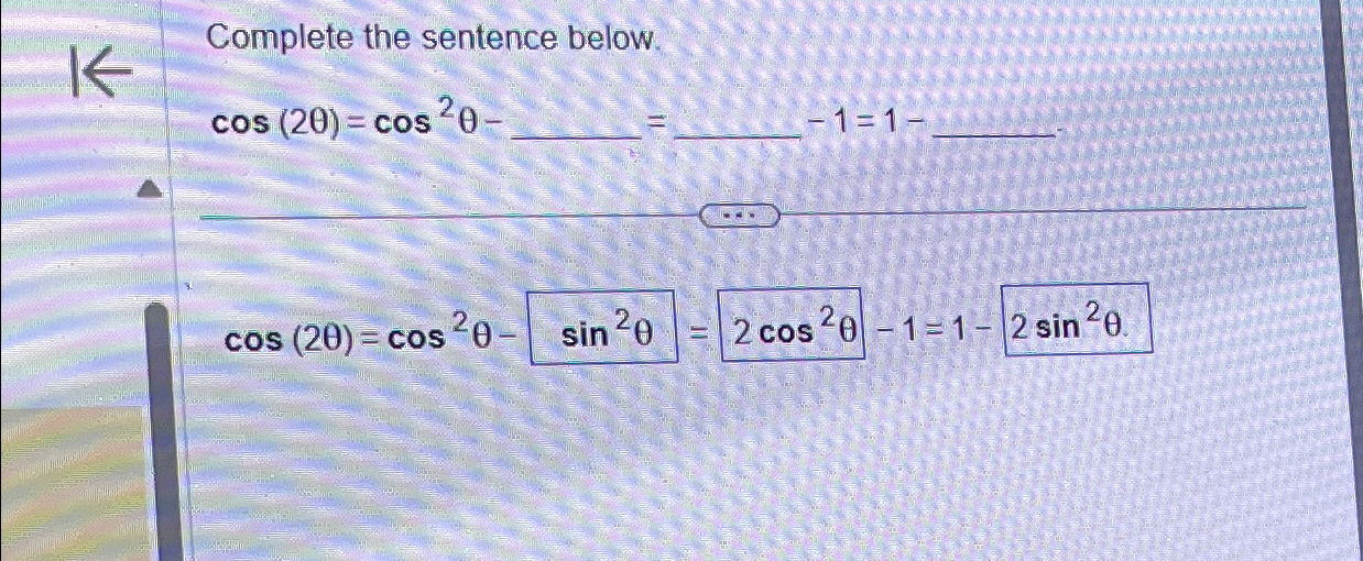 Solved Complete the sentence | Chegg.com