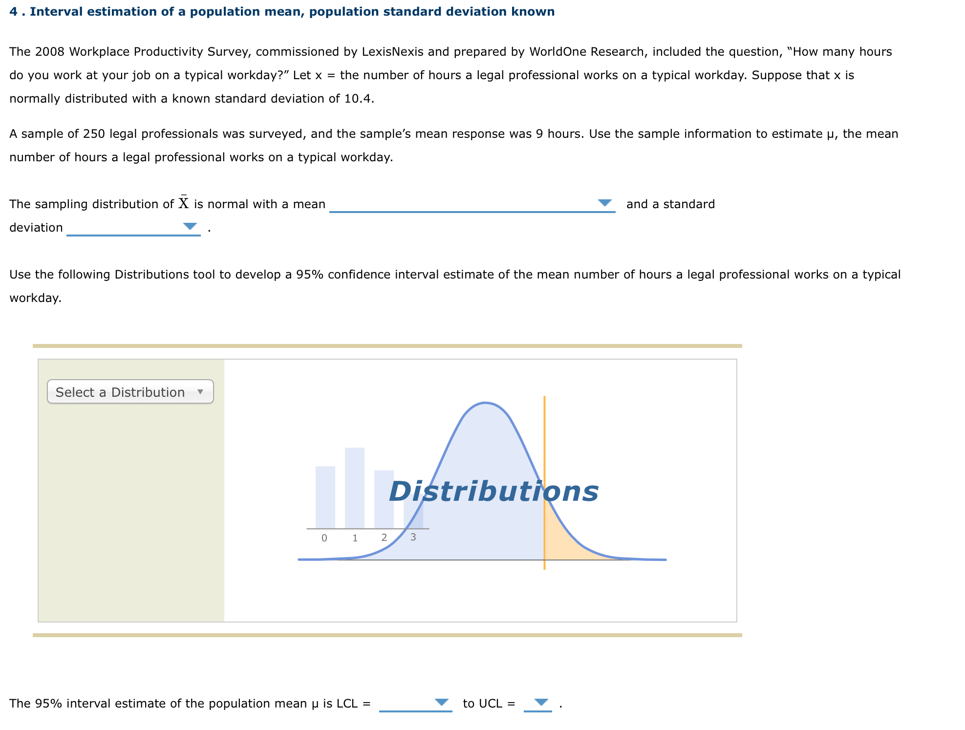 4 . ﻿Interval estimation of a population mean, | Chegg.com