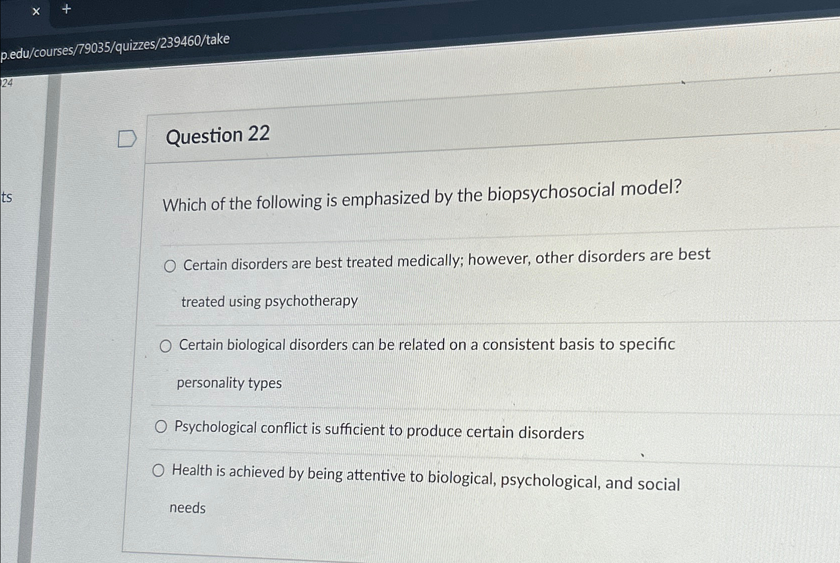 Solved Question 22Which of the following is emphasized by | Chegg.com