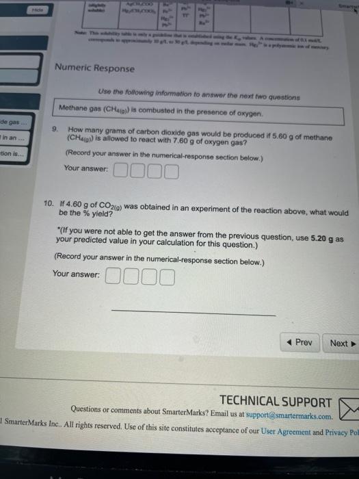Solved 73 Numeric Response de gas Use the following | Chegg.com