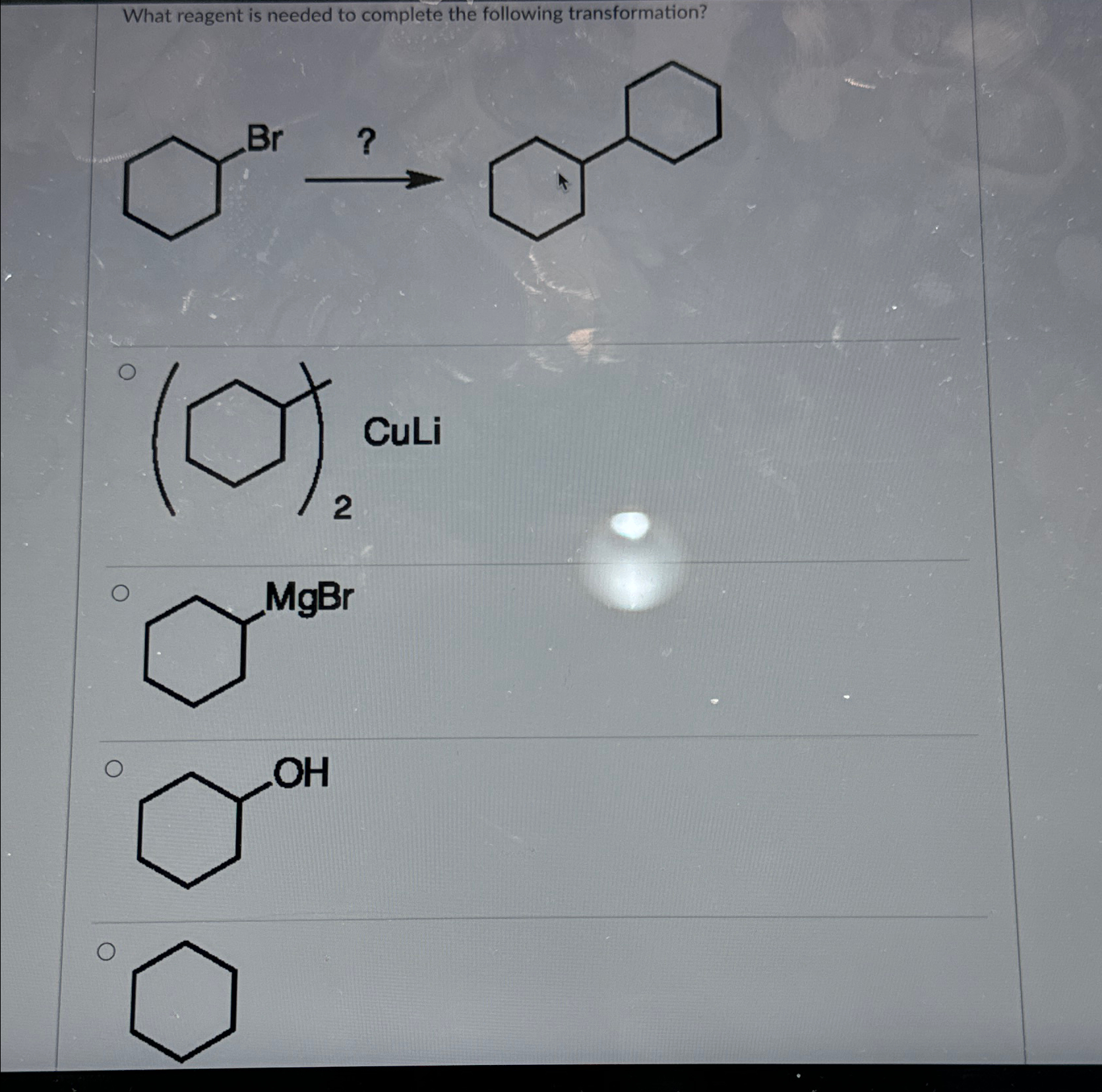 Solved What reagent is needed to complete the following | Chegg.com