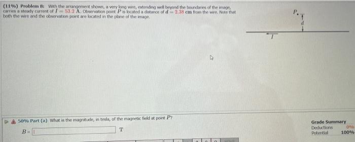 Solved (11\%) Problem 8: whth the arrangement shown, a very | Chegg.com