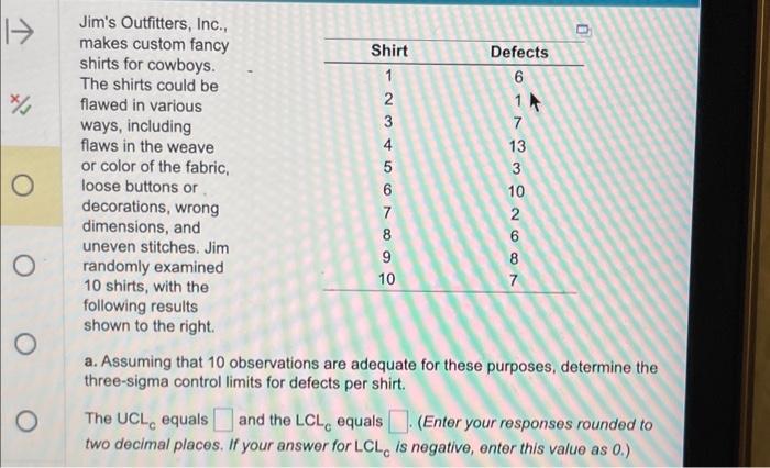 Solved a. Assuming that 10 observations are adequate for | Chegg.com