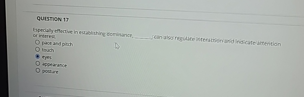 Solved QUESTION 17Especially effective in establishing | Chegg.com