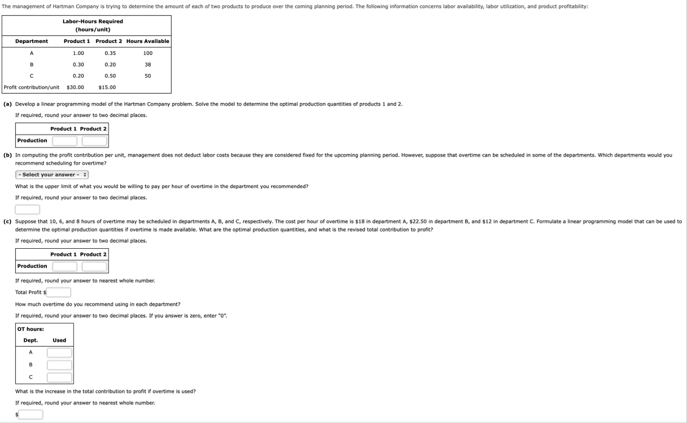 Solved \table[[,\table[[Labor-Hours | Chegg.com
