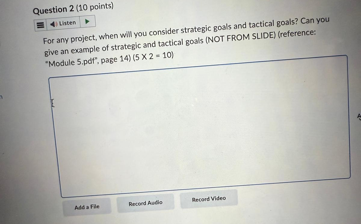 Solved Question 2 (10 ﻿points)For any project, when will you | Chegg.com