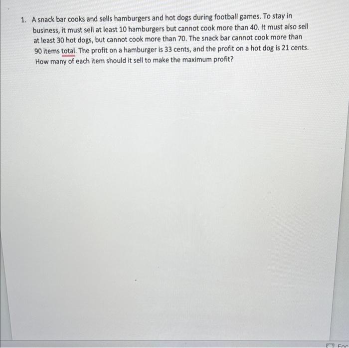 Solved Chapter 9 Project: Linear Programming Below is a | Chegg.com