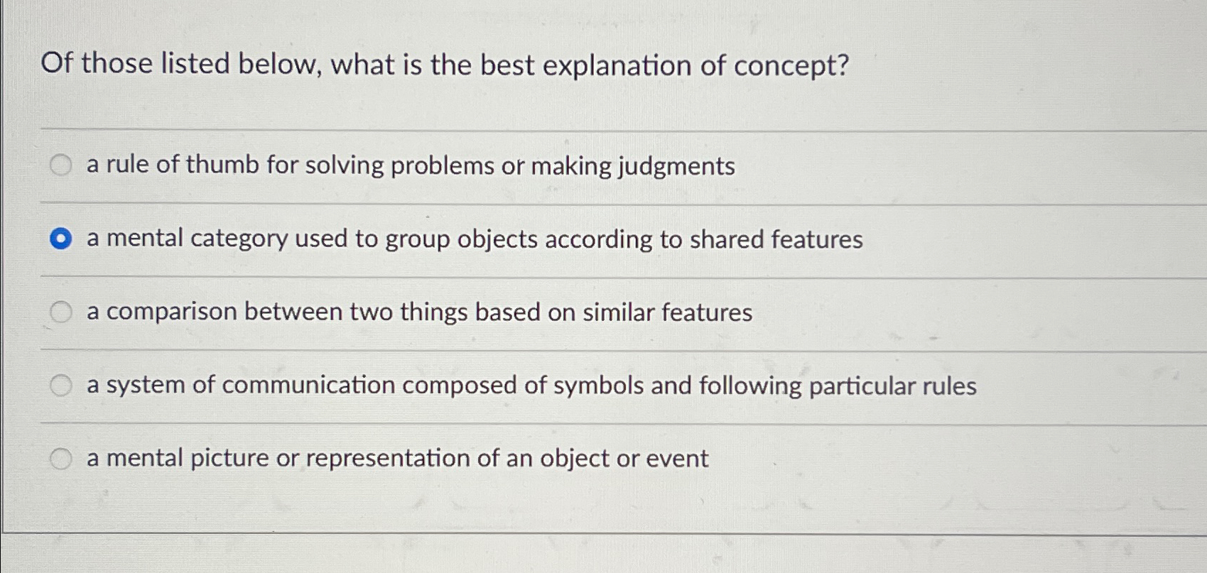 Solved Of those listed below, what is the best explanation | Chegg.com