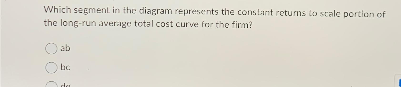 Solved Which segment in the diagram represents the constant | Chegg.com