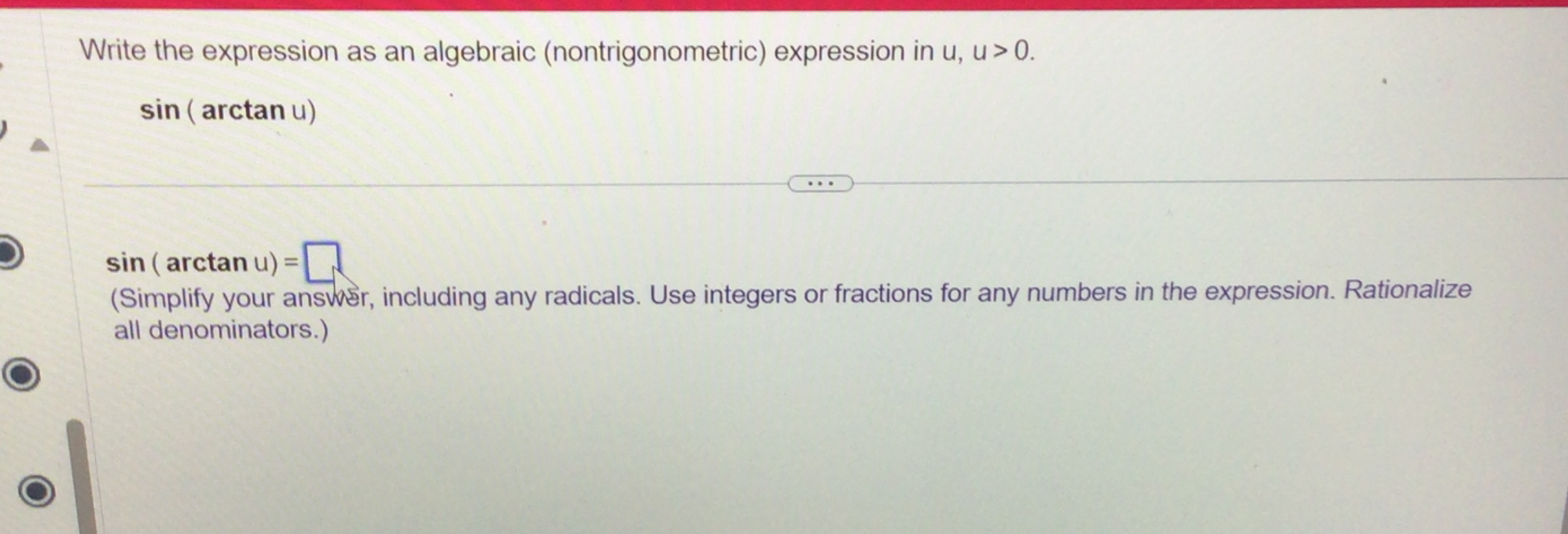 Solved Write the expression as an algebraic | Chegg.com