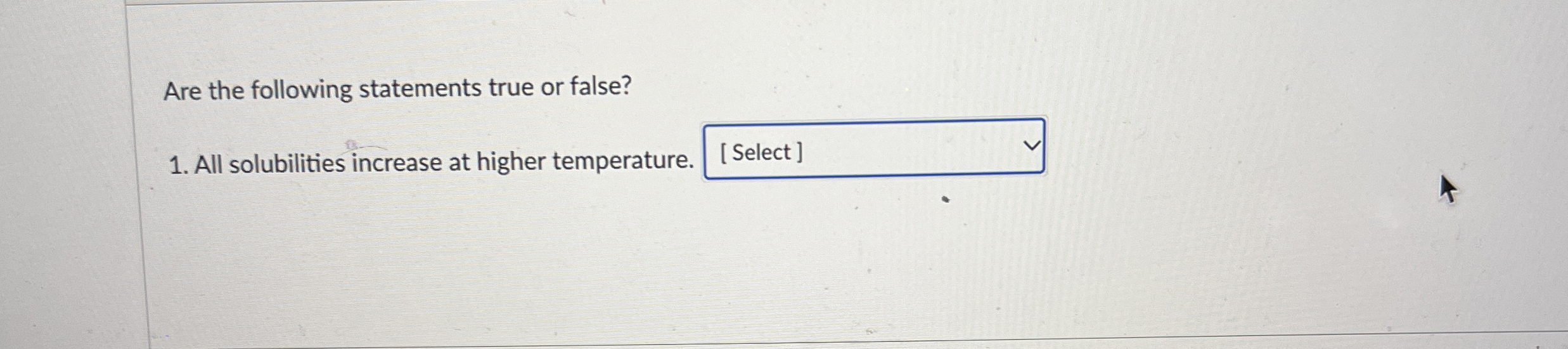 Solved Are the following statements true or false?All | Chegg.com