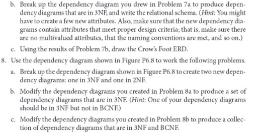 Solved 8 9 TABLE P6.7 ATTRIBUTE NAME SAMPLE VALUE SAMPLE | Chegg.com