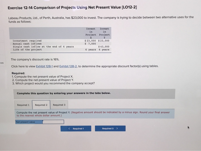 Solved Exercise 12-1 Payback Method [LO12-1) The management | Chegg.com