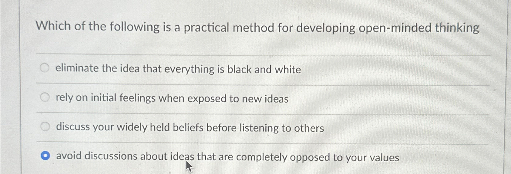 Solved Which of the following is a practical method for | Chegg.com