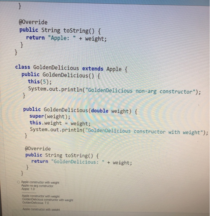 Solved Question 1 Constructors Are Not Inherited True False