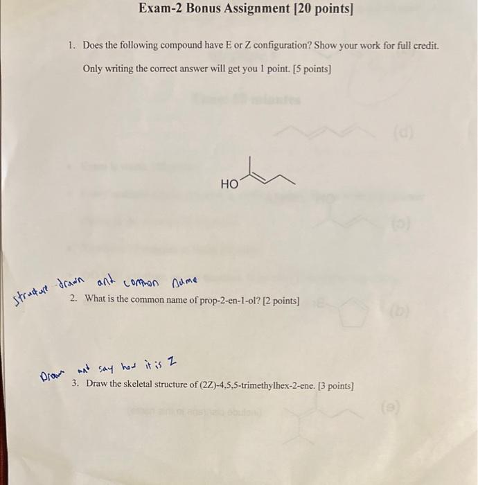 Solved Exam-2 Bonus Assignment [ 20 points] 1. Does the | Chegg.com