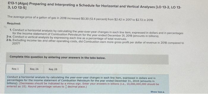 Solved E13-1 (Algo) Preparing and Interpreting a Schedule | Chegg.com
