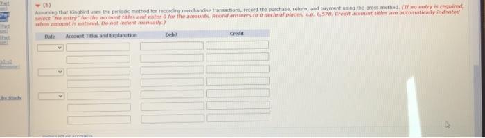 Solved Exercise 1-03 (Part Level Sobmission) Kingbird | Chegg.com