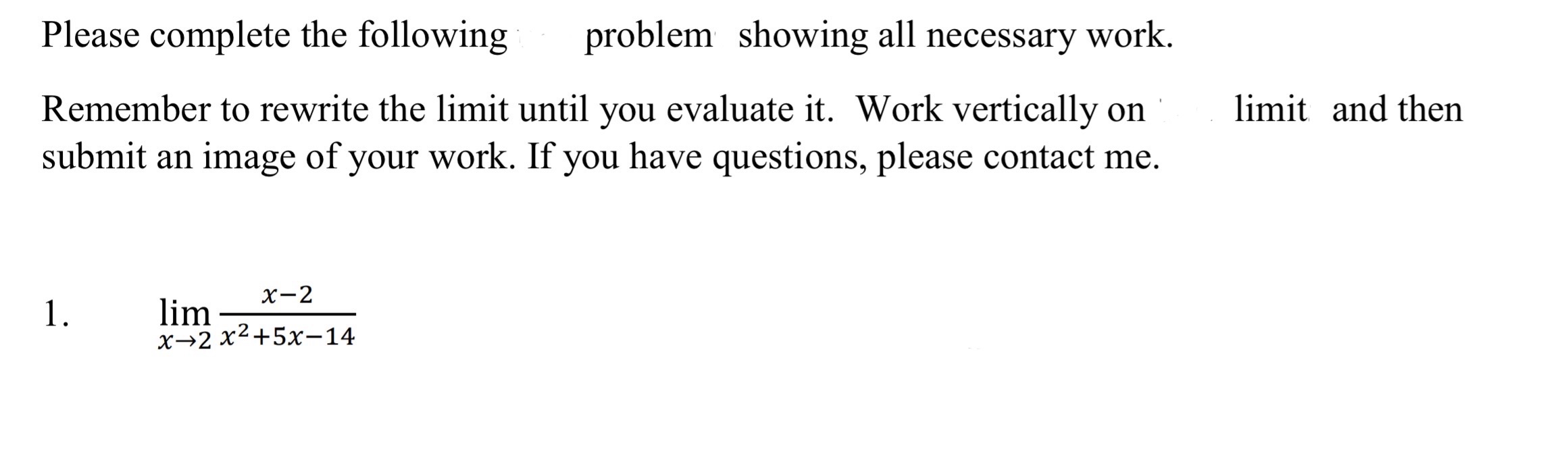 Solved Do not use L'hopitals rule, insted of you can | Chegg.com