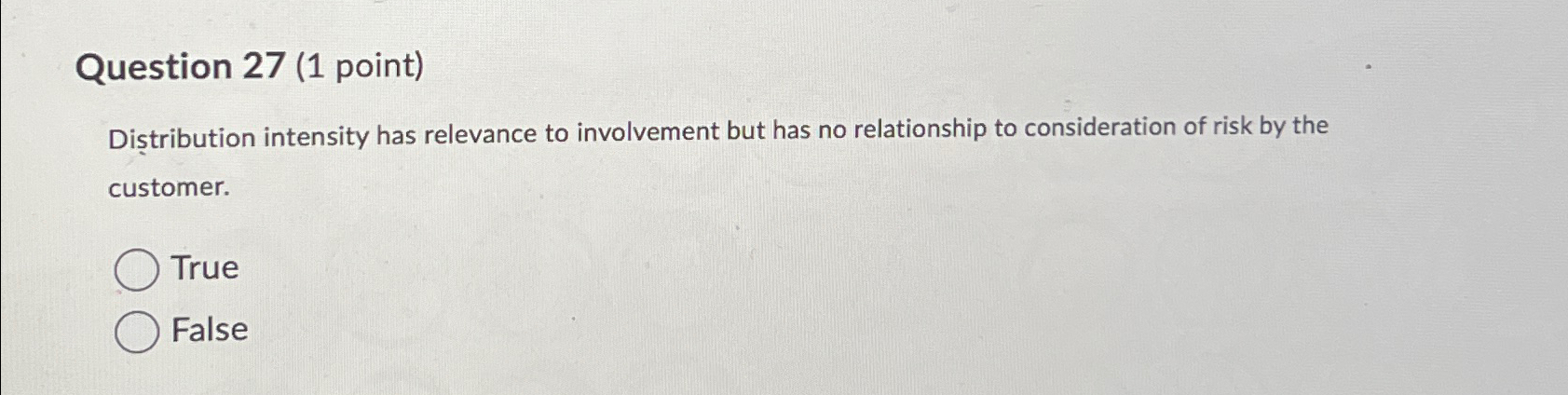 Solved Question 27 (1 ﻿point)Distribution intensity has | Chegg.com