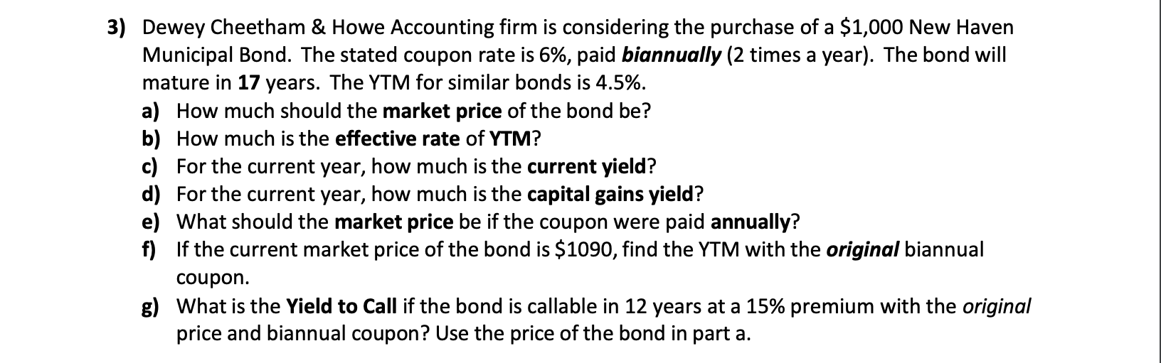 Solved Dewey Cheetham & Howe Accounting firm is considering | Chegg.com