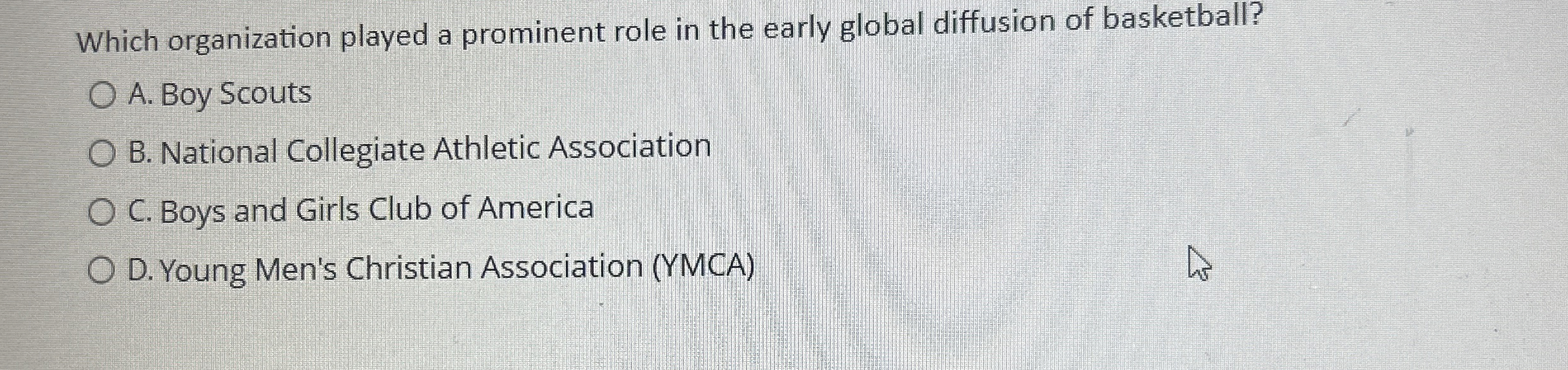 Solved Which organization played a prominent role in the | Chegg.com
