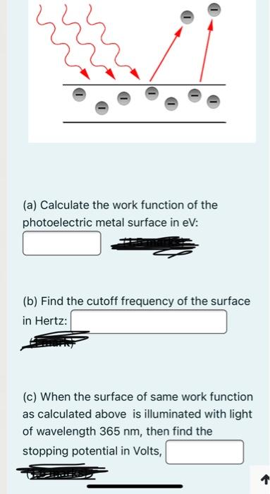 Solved A 650-nm light falls on a photoelectric surface and | Chegg.com