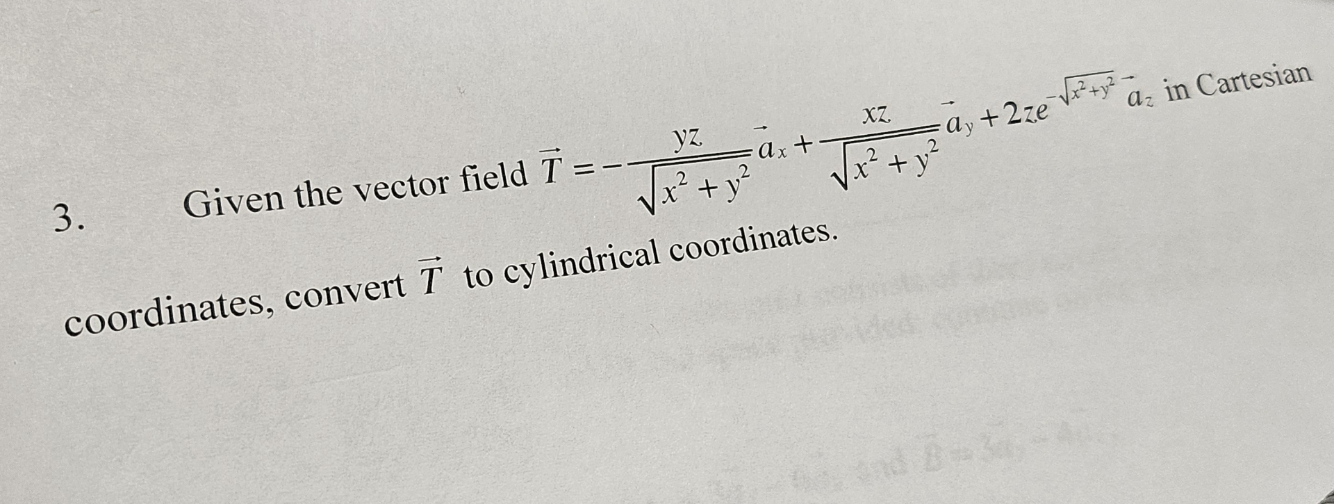 Solved Given the vector field | Chegg.com