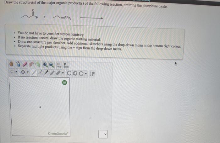 Solved Draw the structure(s) of the major organic product(s) | Chegg.com
