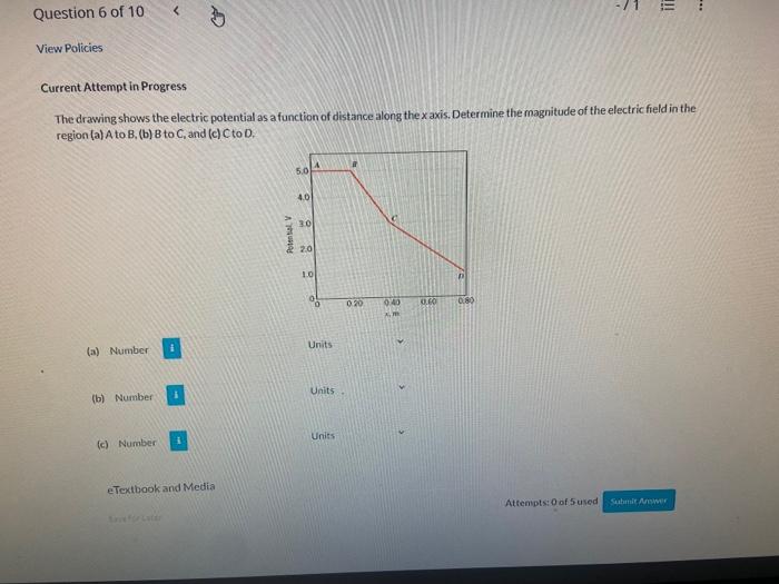 Question 6 of 10 View Policies Current Attempt in | Chegg.com