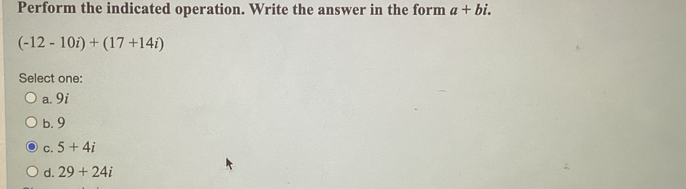 Solved Perform the indicated operation. Write the answer in | Chegg.com
