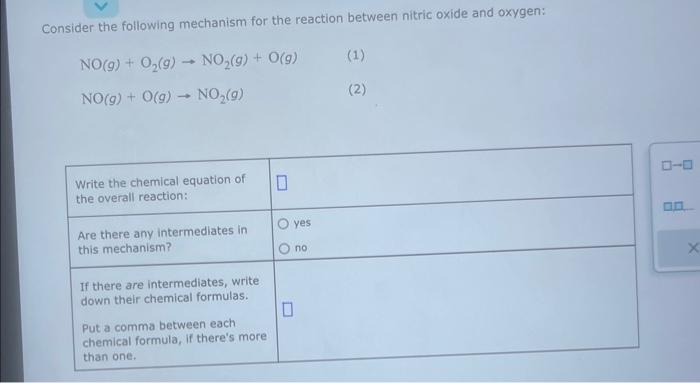 Solved Consider the following mechanism for the reaction | Chegg.com